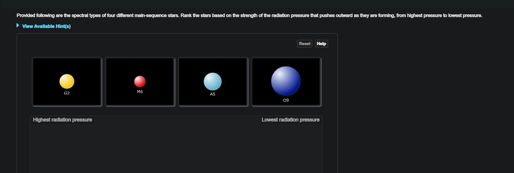 Solved The following figures show the spectral types of four | Chegg.com