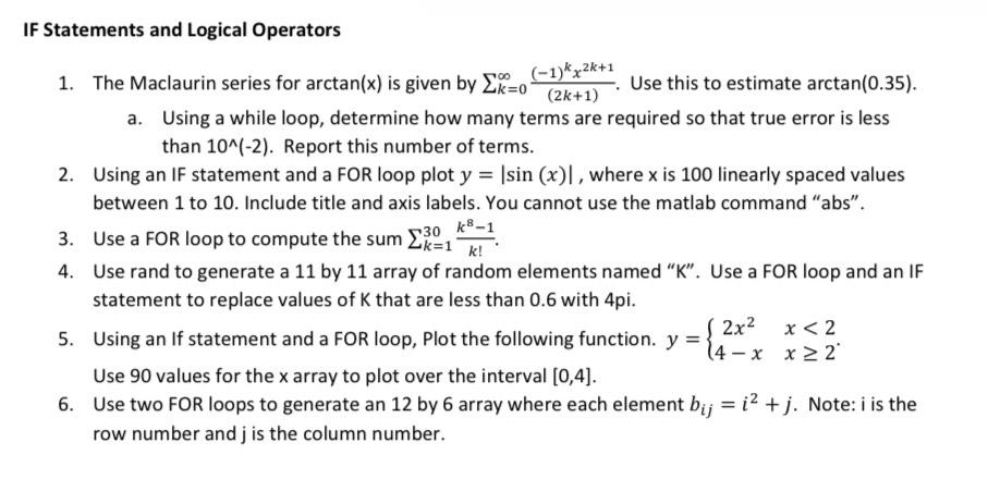 Solved 1. The Maclaurin series for arctan(x) is given by | Chegg.com