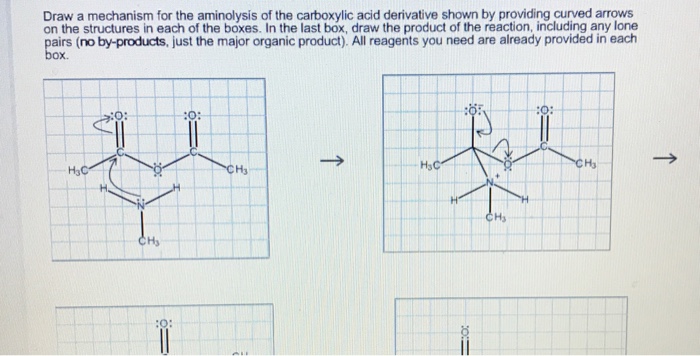 Solved Draw a mechanism for the aminolysis of the carboxylic | Chegg.com