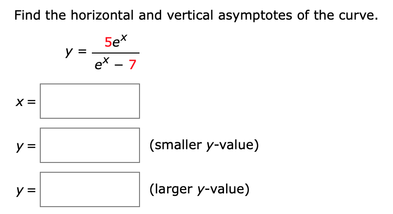 Solved Find the horizontal and vertical asymptotes of the | Chegg.com