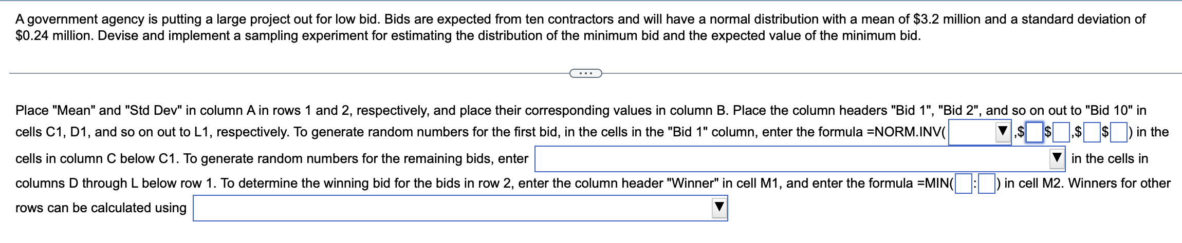 Solved $0.24 million. Devise and implement a sampling | Chegg.com