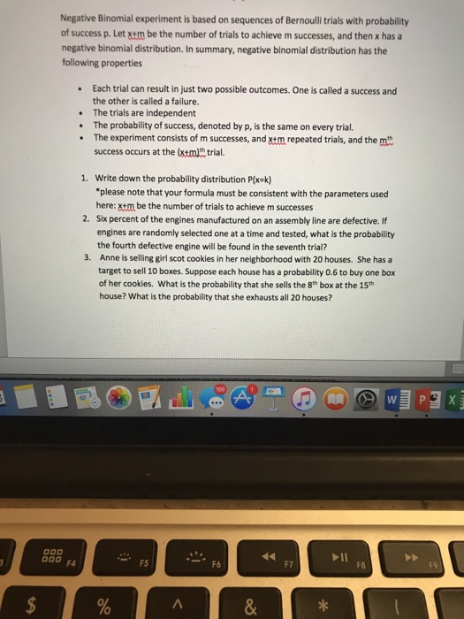 Solved Negative Binomial experiment is based on sequences of | Chegg.com