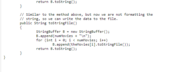Solved CMPINF 0401 Lab 6 MovieDB class This class is a | Chegg.com