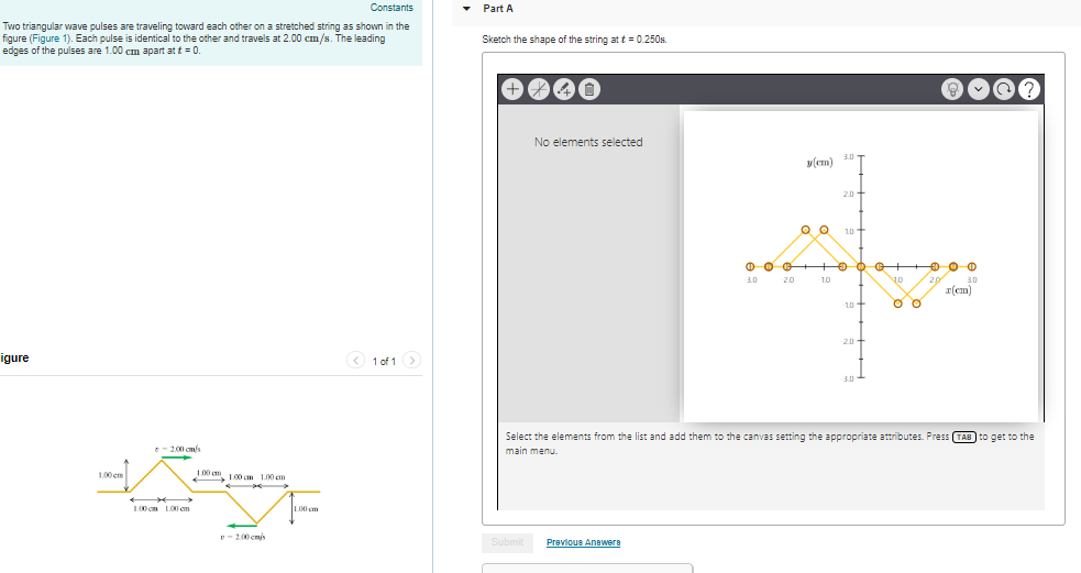 Solved Constants v Part A Two triangular wave pulses are | Chegg.com