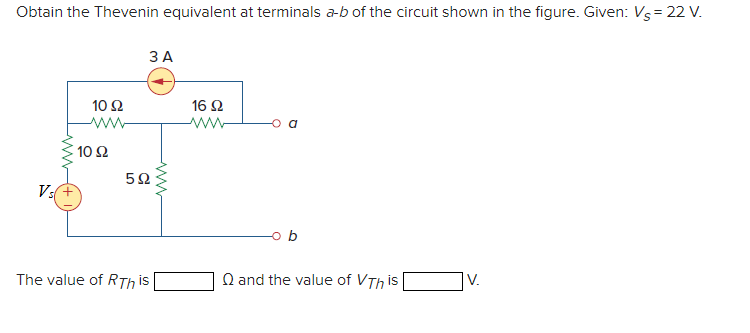 Solved Obtain the Thevenin equivalent at terminals a-b of | Chegg.com