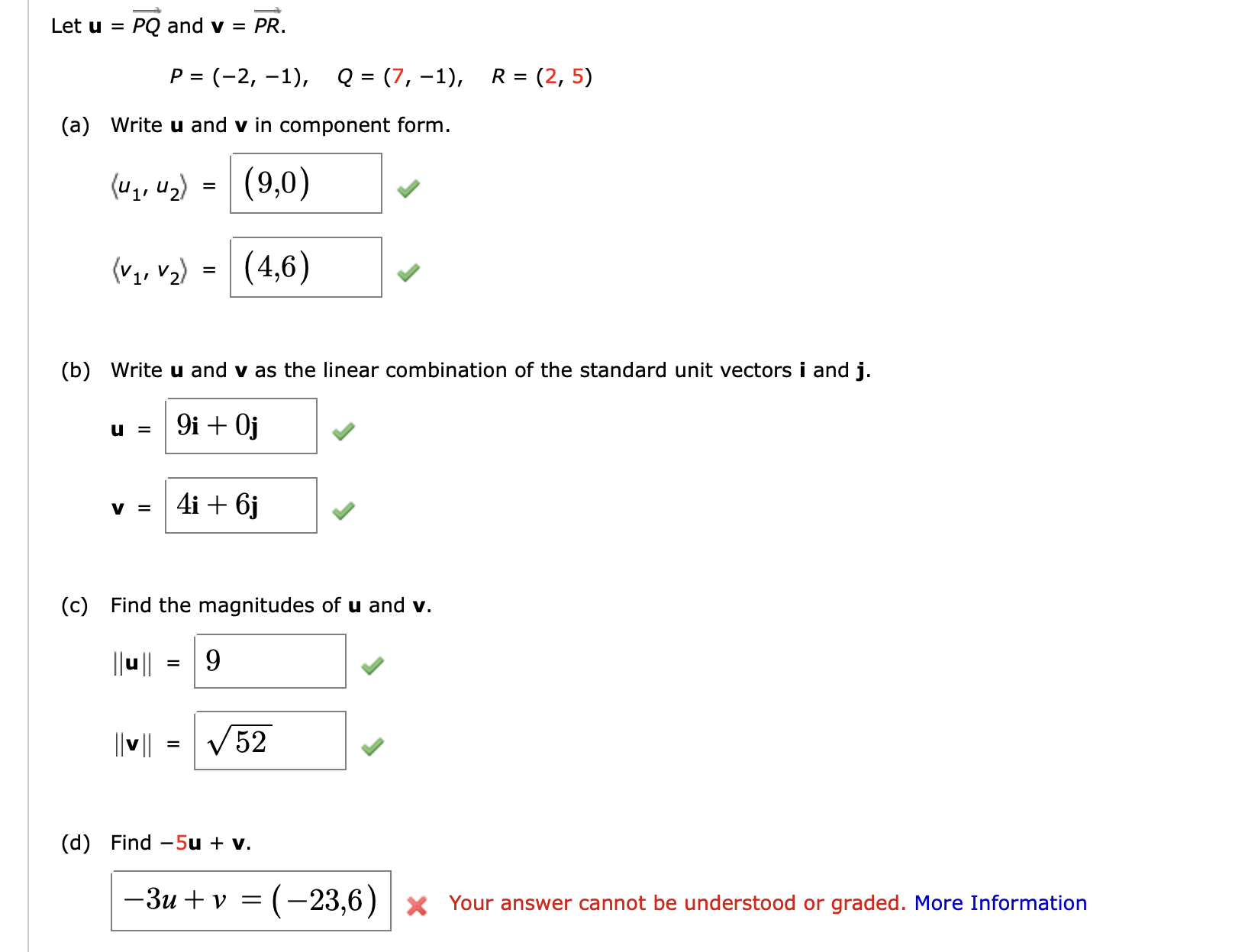 Solved Let u=vec(PQ) ﻿and | Chegg.com