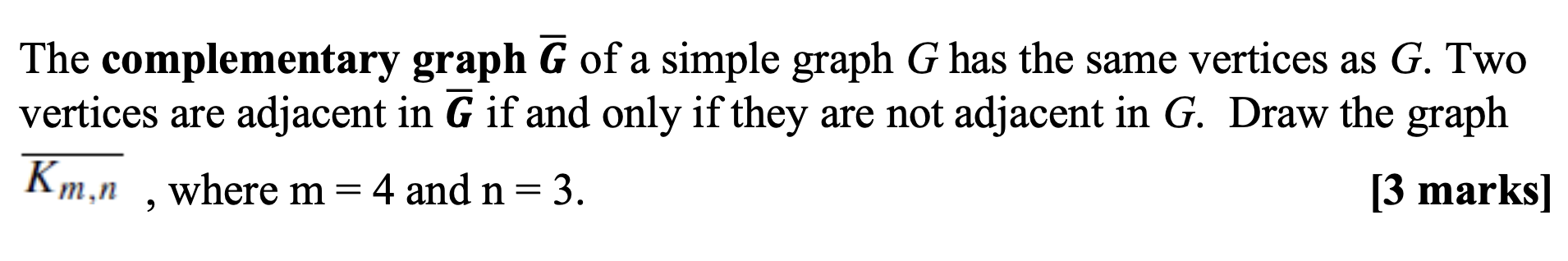 The complementary graph G of a simple graph G has the | Chegg.com