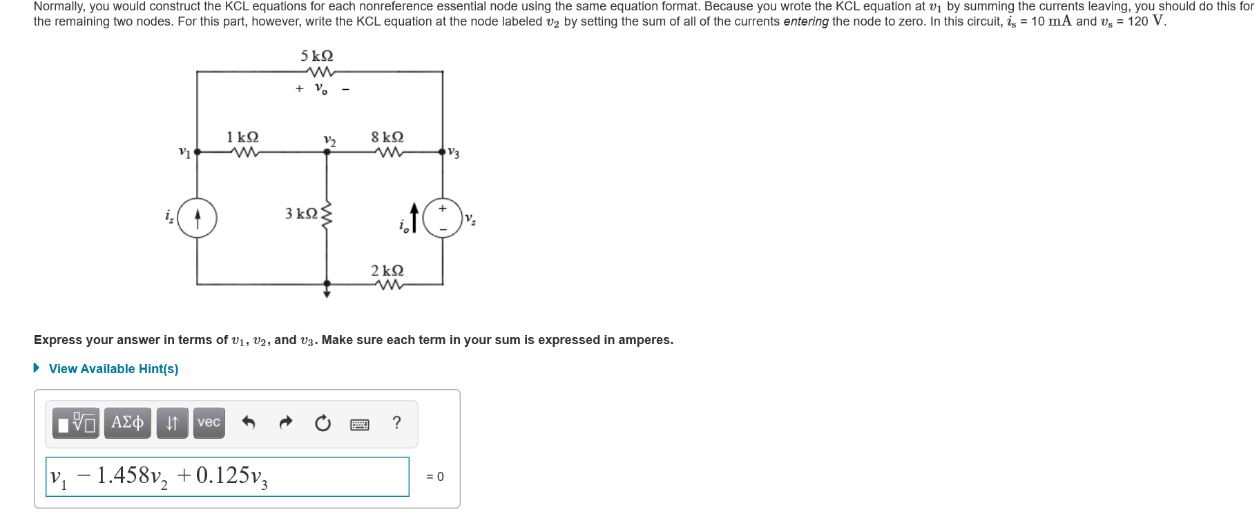 Solved Introduction To The Node Voltage Method 0619
