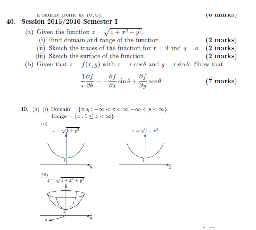 Solved a saume point al (v,u). Session 2015/2016 Semester I | Chegg.com