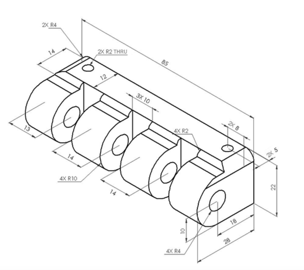Solved How do you make this in solidworks step by step | Chegg.com