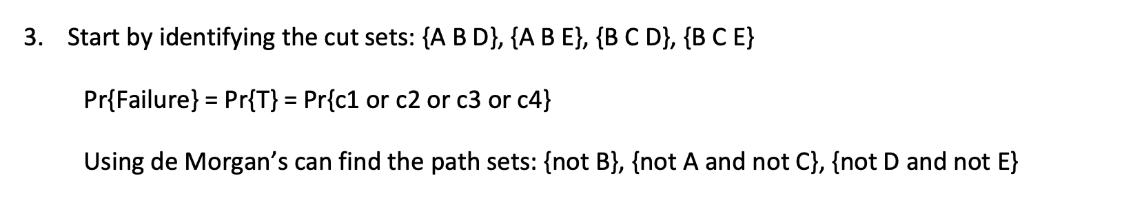 Solved 3. For the fault tree below, find the following a. b. | Chegg.com