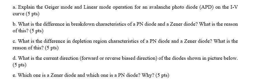 Solved a. Explain the Geiger mode and Linear mode operation | Chegg.com