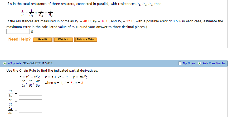 Solved If R is the total resistance of three resistors, | Chegg.com