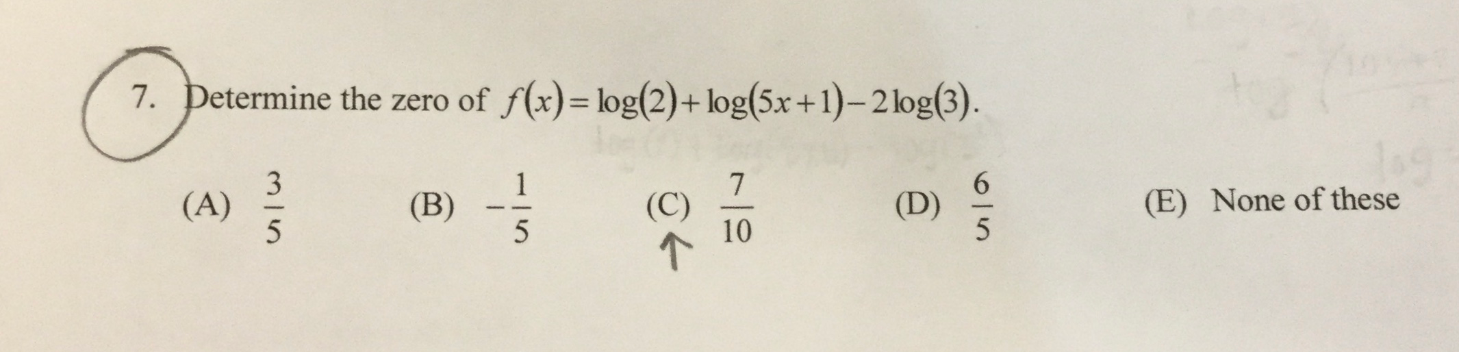 Solved Determine the zero of . I’ve already been given the | Chegg.com