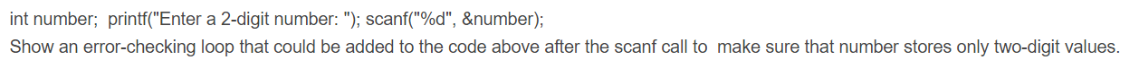 Solved int number; printf("Enter a 2-digit number: "); | Chegg.com