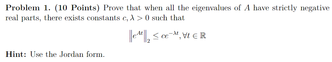 Problem 1. (10 Points) Prove that when all the | Chegg.com