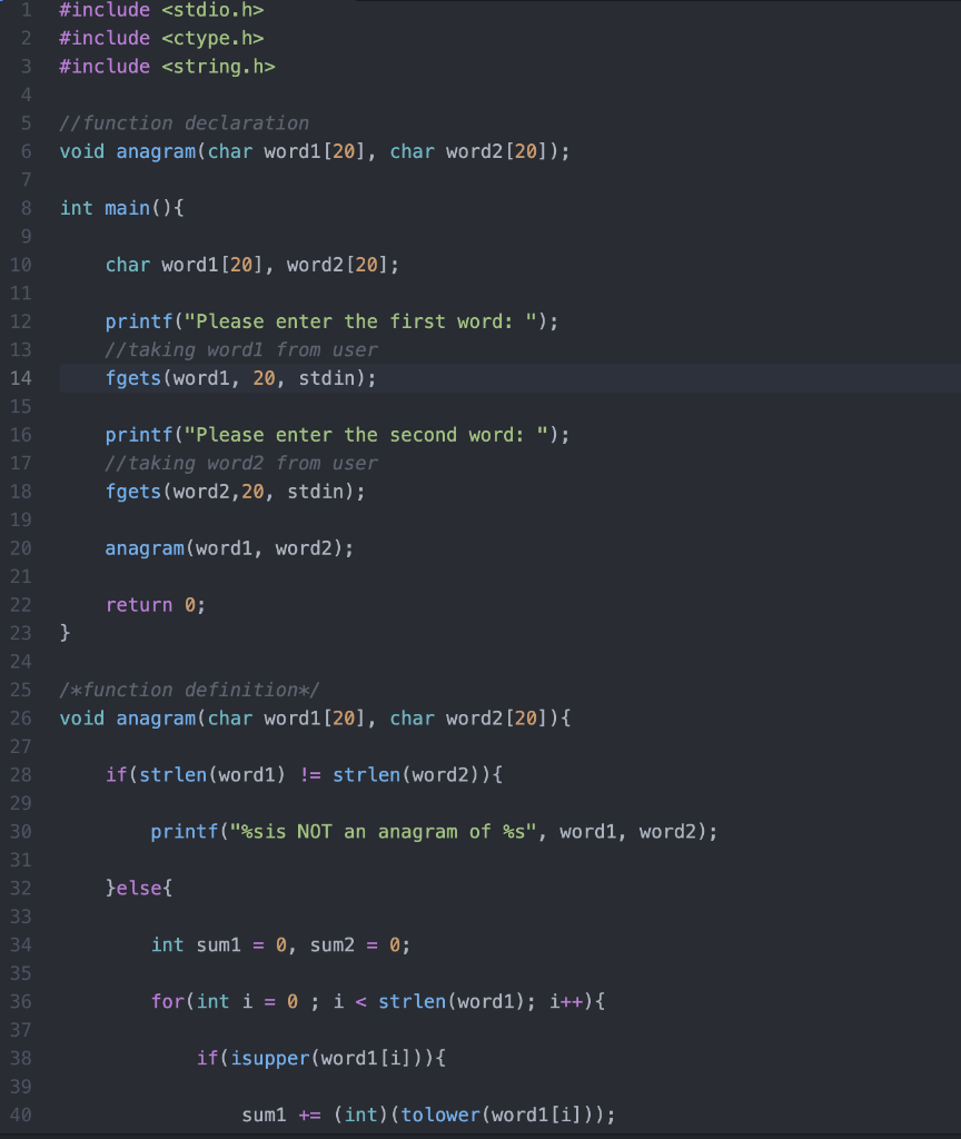 Solved \} Code: 0 Please enter the first word: Please | Chegg.com