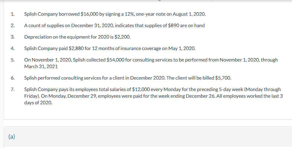 Solved Current Attempt in Progress Splish Company has the | Chegg.com