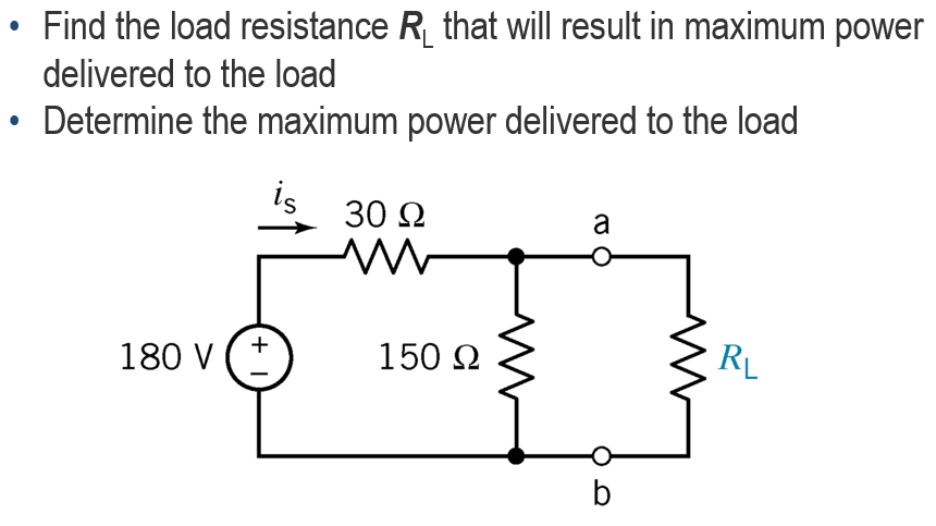 Solved • Find the load resistance R that will result in | Chegg.com
