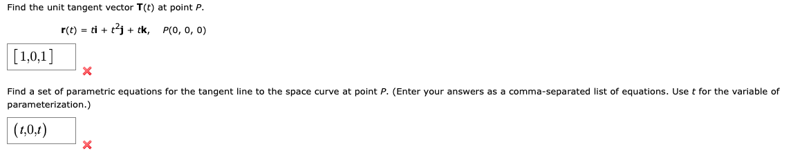 Solved Find the unit tangent vector T(t) at point P. | Chegg.com