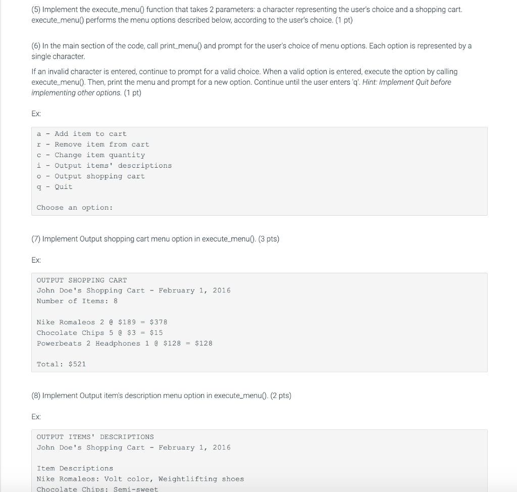 Solved This program extends the earlier "Online shopping | Chegg.com