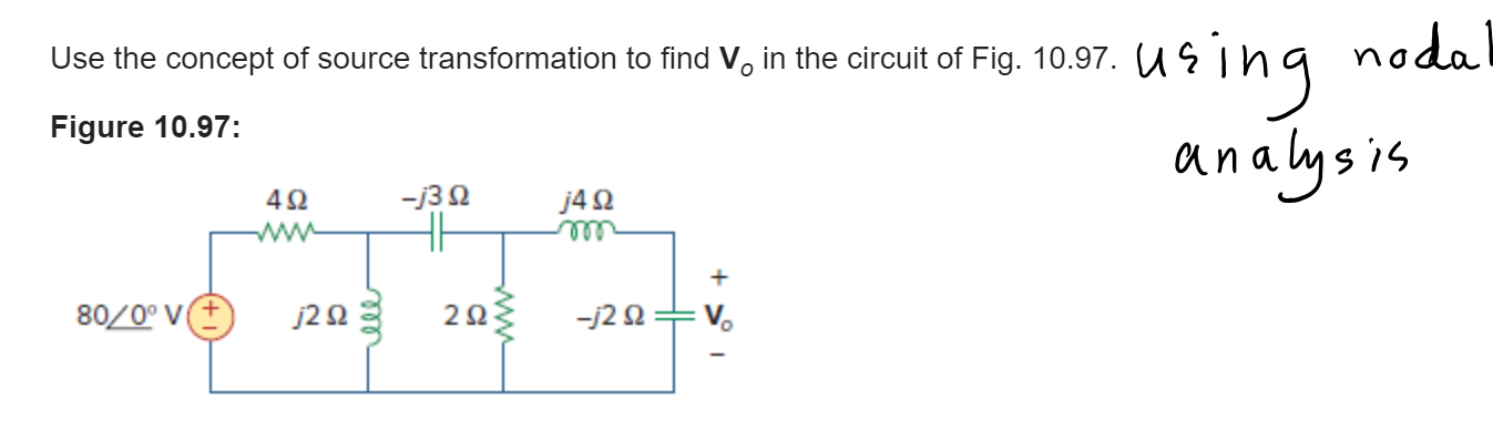 Solved Use the concept of source transformation to find V. | Chegg.com
