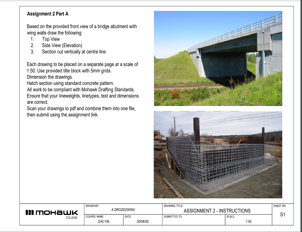 Bridge Abutment Drawings