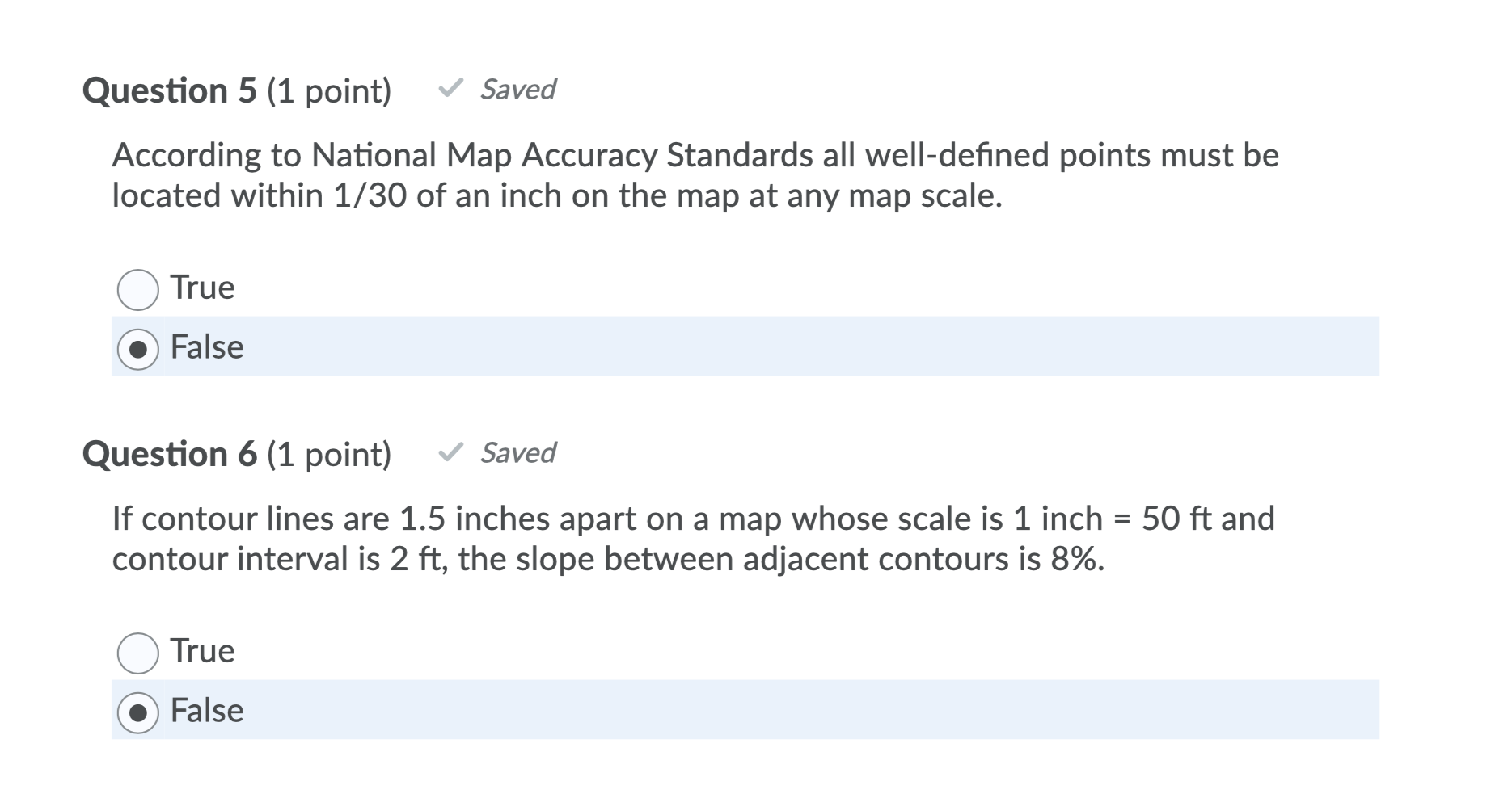 Solved Question 5 (1 point) Saved According to National Map | Chegg.com
