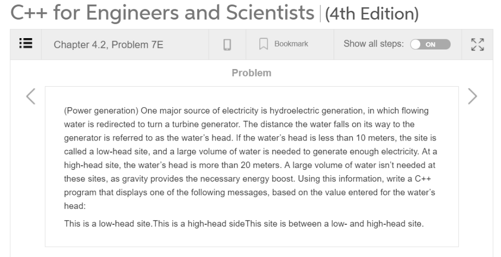 Solved C++ for Engineers and Scientists (4th Edition) | Chegg.com