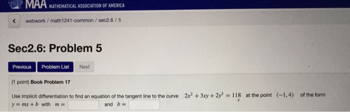 Solved webwork/math 1241-common/sec2.6 4 Sec2.6: Problem 4 | Chegg.com