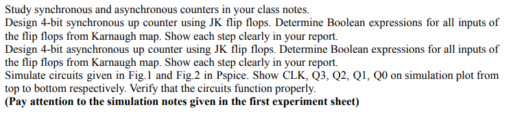 Solved Study synchronous and asynchronous counters in your | Chegg.com