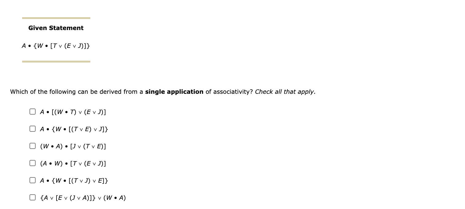 Solved 3. Rules of Replacement - Associativity (Assoc) | Chegg.com Solved 3. Rules of Replacement - Associativity (Assoc) | Chegg.com