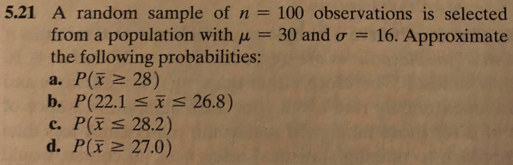 Solved 5.21 A random sample of n 100 observations is | Chegg.com