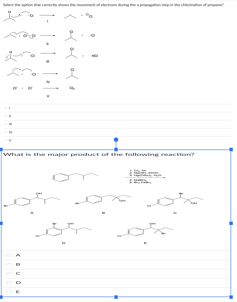 Solved Select the option that correctly shows the movement | Chegg.com