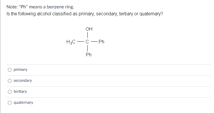 Solved Note: "Ph" means a benzene ring. Is the following | Chegg.com