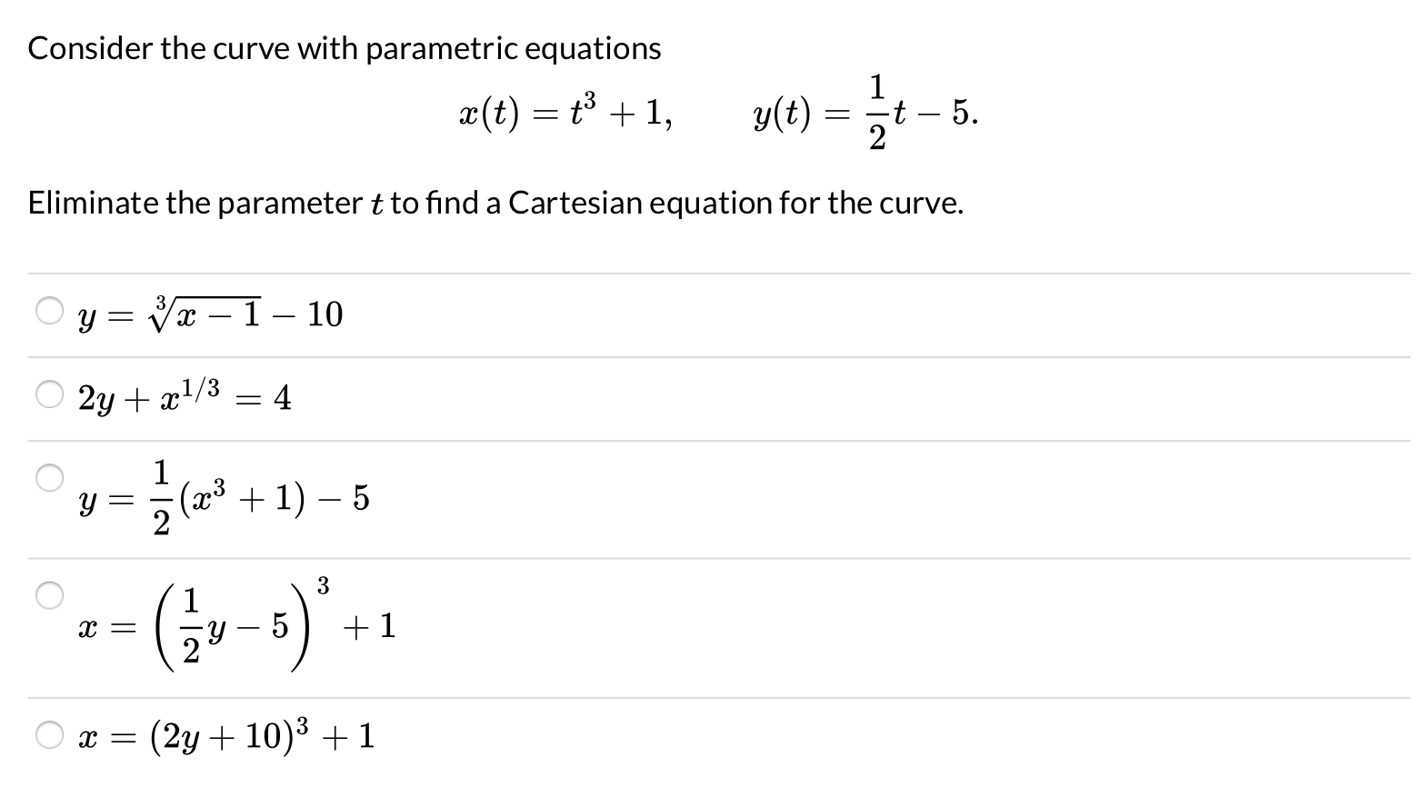 Solved Consider the curve with parametric equations X(t) = | Chegg.com