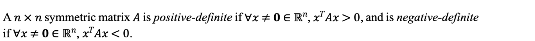 Solved A n×n symmetric matrix A is positive-definite if | Chegg.com