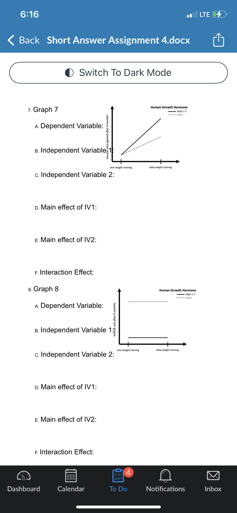 Solved Graph 7A. ﻿Dependent Variable:B. ﻿Independent | Chegg.com