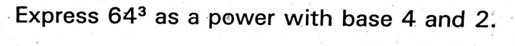 Solved Express 643 as a power with base 4 and 2. | Chegg.com