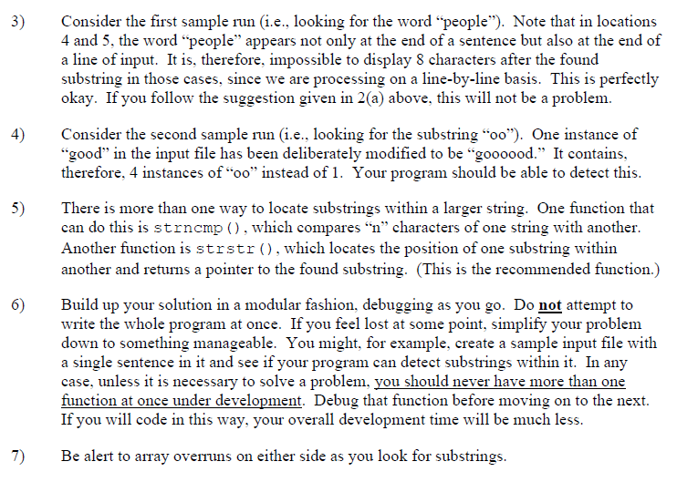 Program 2 Detecting Substrings Introduction A Very