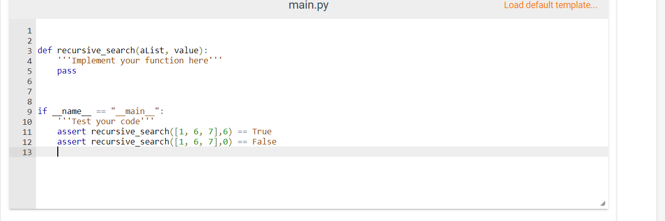 Solved Breakout Room Activity: Recursive Search Learning | Chegg.com