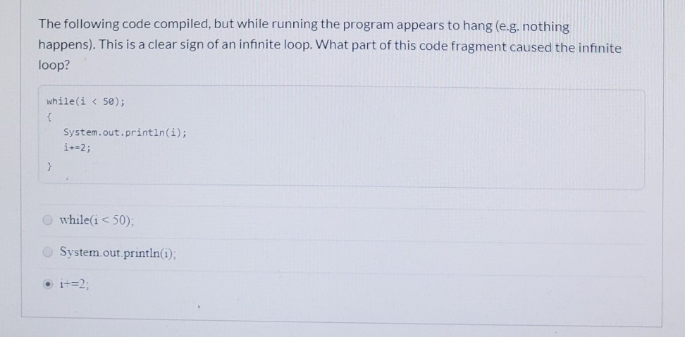 Solved Which of the following short code fragments will | Chegg.com