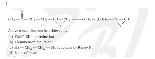 Solved Above conversion can be achieved by : (a) Wolff- | Chegg.com