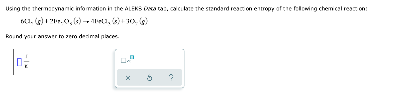 Solved Using the thermodynamic information in the ALEKS Data | Chegg.com