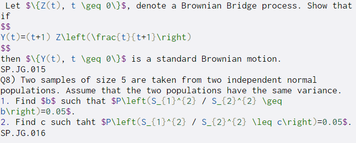 Solved Let $\{Z(t), t \geq 0\}$, denote a Brownian Bridge | Chegg.com