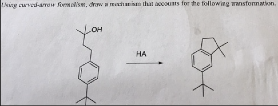Solved Using curved-arrow formalism, draw a mechanism that | Chegg.com
