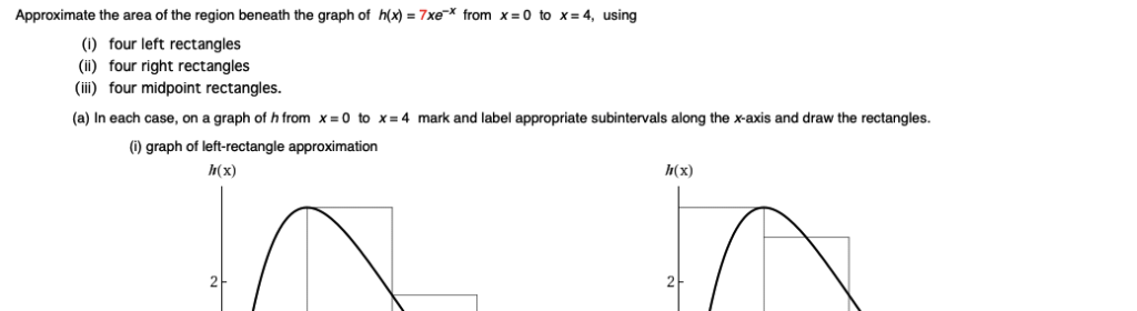 Solved Approximate the area of the region beneath the graph | Chegg.com