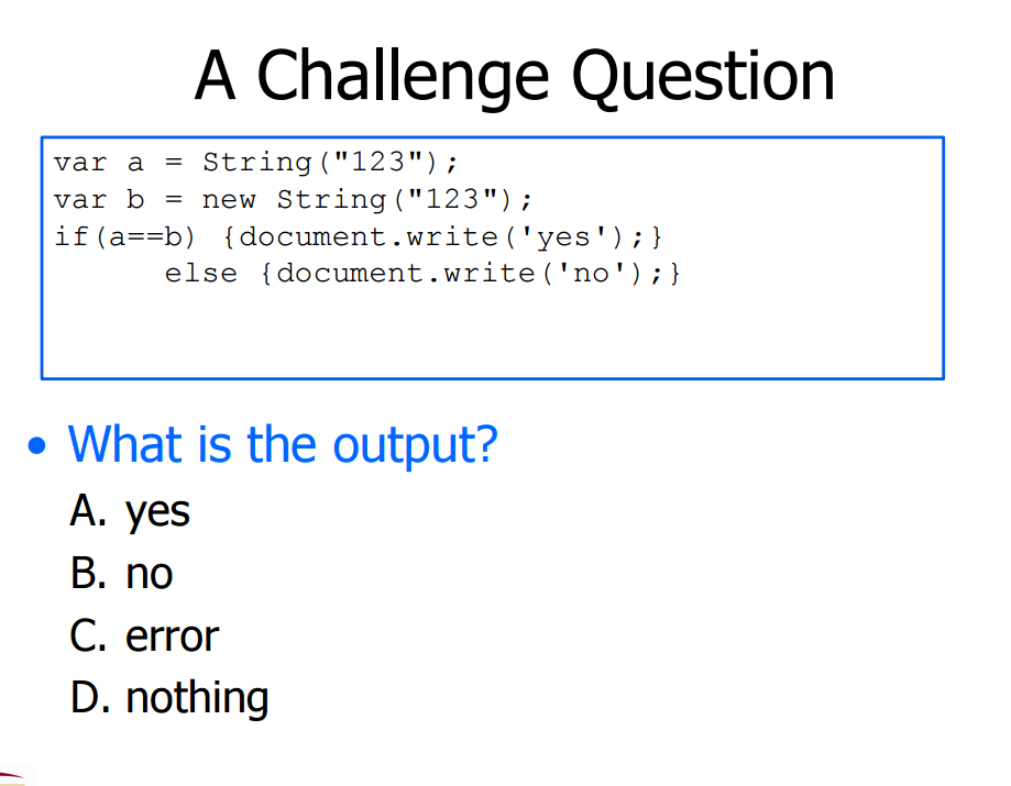 Solved A Challenge Question vara= String("123"); varb= new | Chegg.com