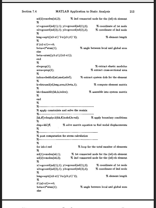 Solved MATLAB finite element method question QUESTION DOES | Chegg.com