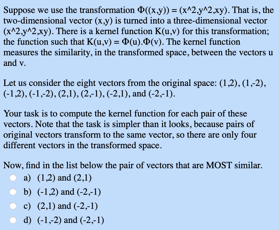 This is Machine learning question so please read | Chegg.com